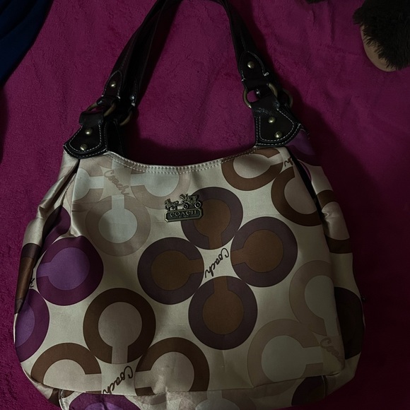 Coach | Bags | Coach Multicolor Signature Bag | Poshmark